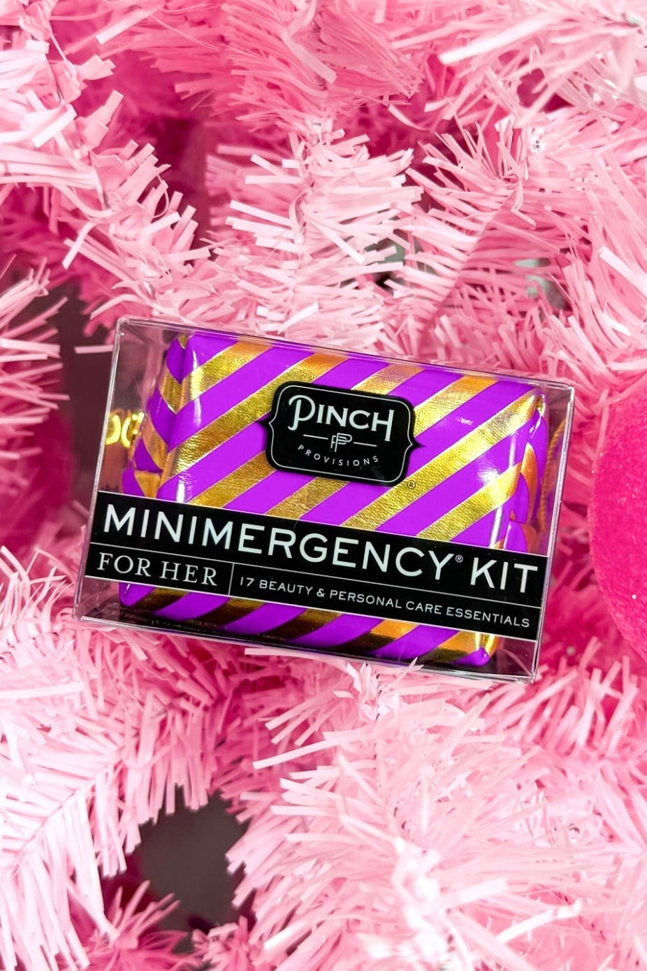 Purple and Gold Striped Minimergency Kit by Pinch Provisions - Frock Candy