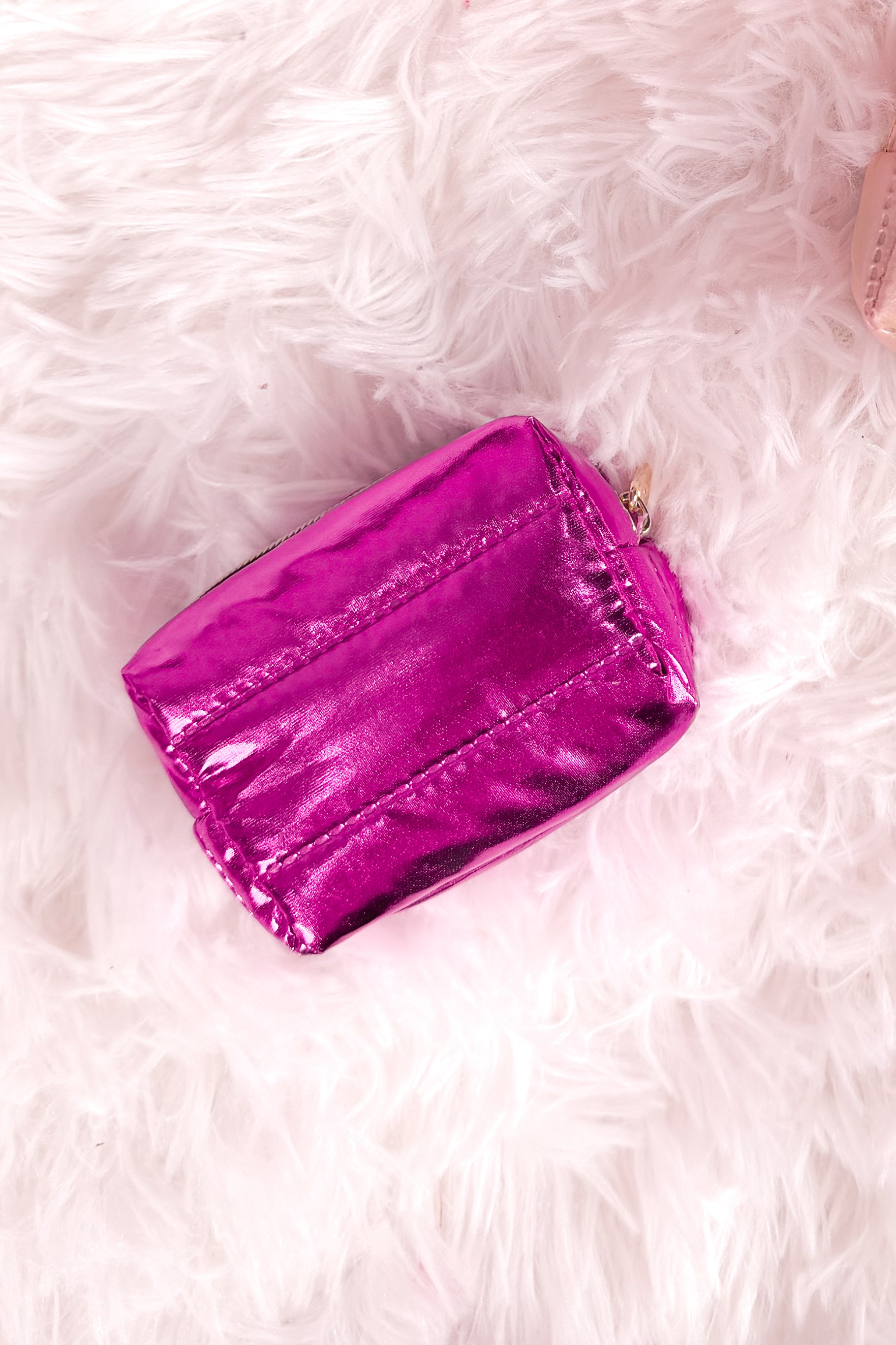 Hot Pink Metallic Puff Minimergency Kit by Pinch Provisions - Frock Candy